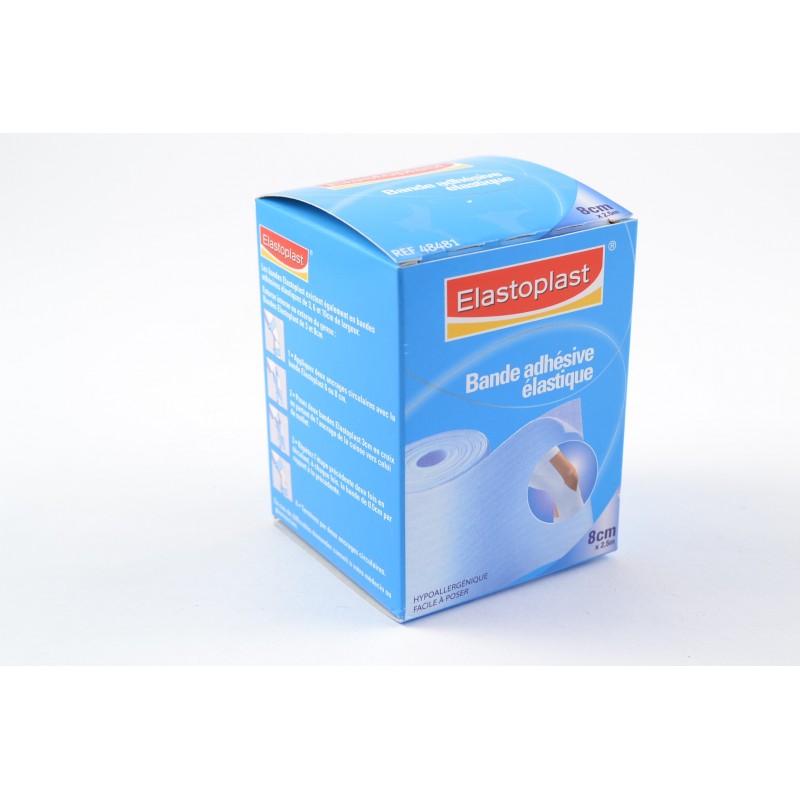 ELASTOPLAST Bandes adhésives élastiques 8cmx2,5m - NotrePharma