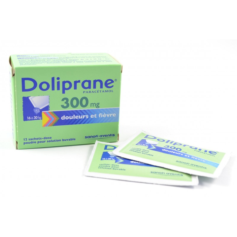 DOLIPRANE (Paracétamol) 300 mg Enfants de 15 à 24 kg - NotrePharma