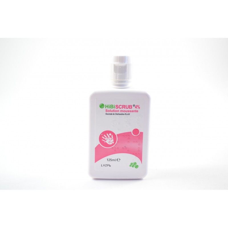 HIBISCRUB 4 % Solution moussante antiseptique Flacon de 125 ml ...