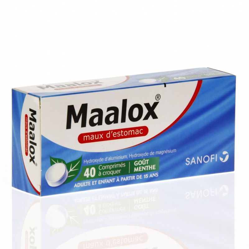 MAALOX Comprimés à croquer Gout menthe Boite de 40